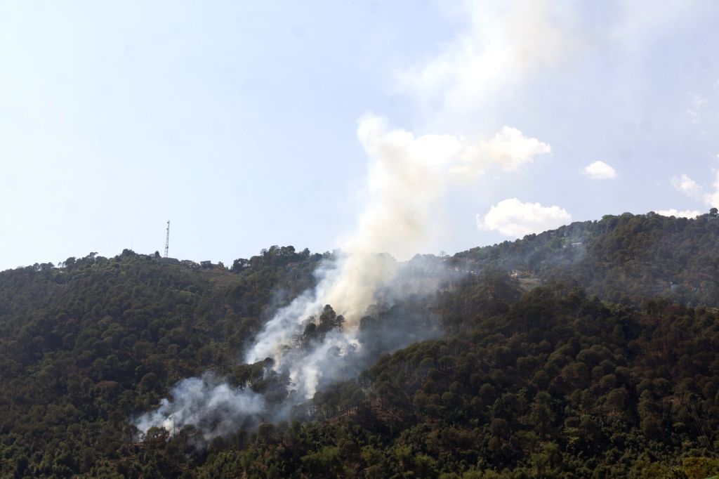 Dry spell triggers forest fires in Himachal