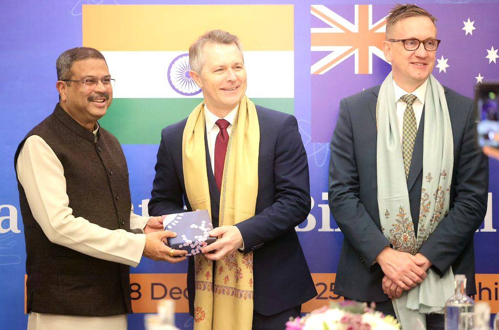 Dharmendra Pradhan Meets Australian Education Ministers