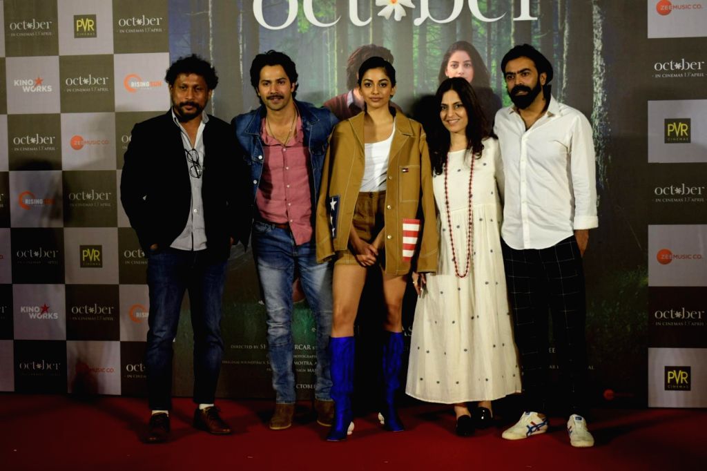 Trailer launch of film "October" - Shoojit Sircar, Varun Dhawan, Banita ...