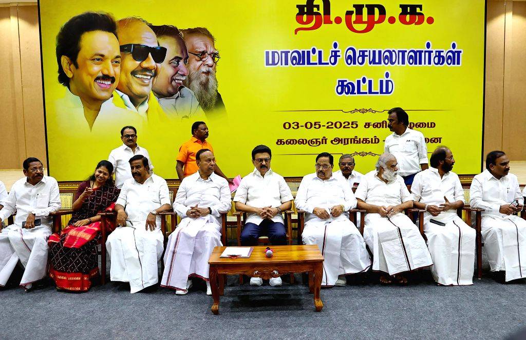 DMK District Secretary meeting at DMK head office