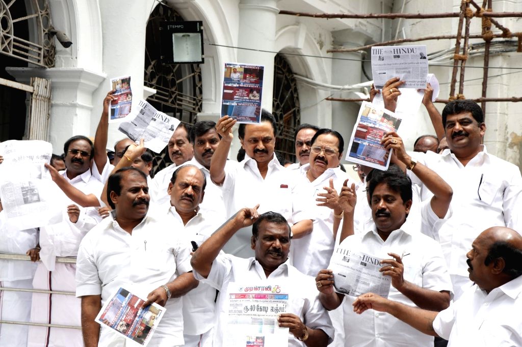 DMK walks out of TN assembly over bribe row