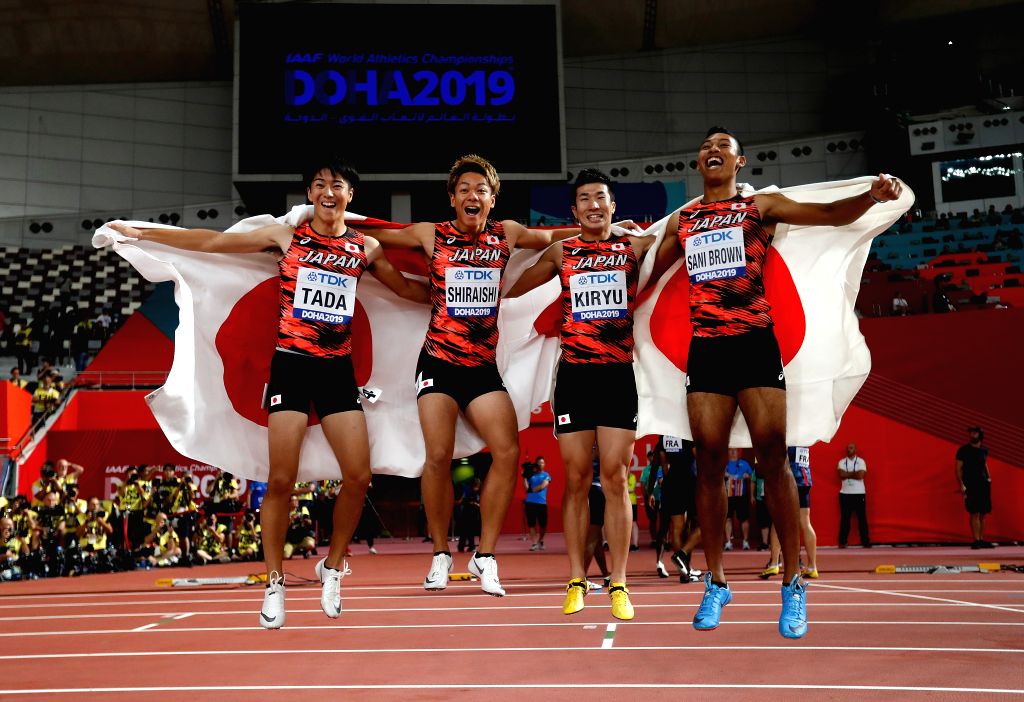 QATAR-DOHA-ATHLETICS-IAAF WORLD CHAMPIONSHIPS-MEN'S 4X100M RELAY FINAL