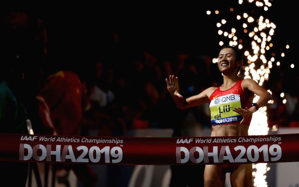 QATAR-DOHA-ATHLETICS-IAAF WORLD CHAMPIONSHIPS-WOMEN'S 20KM RACE WALK