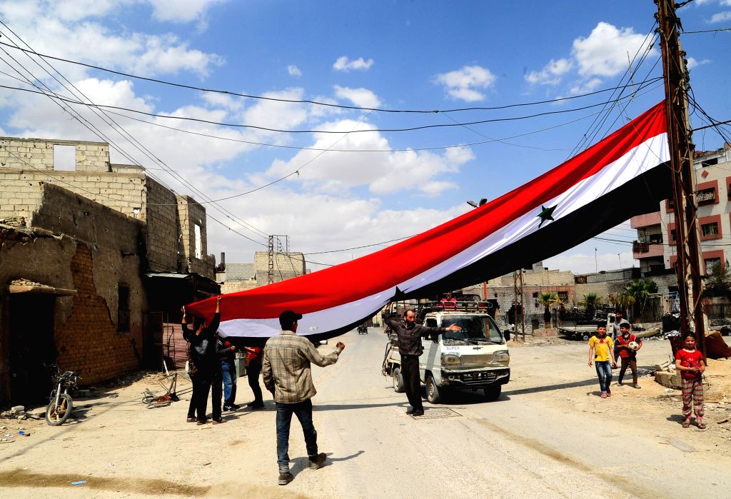 SYRIA-DAMASCUS-DOUMA-RUSSIA-DEPLOYMENT