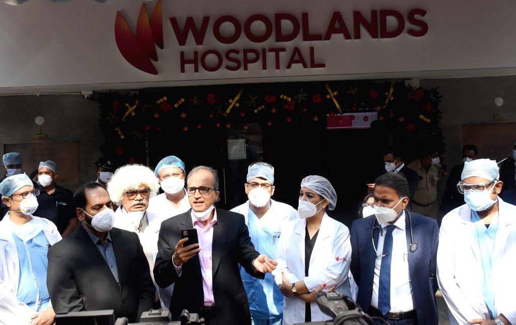 Dr. Devi Shetty interacts with the media after visiting BCCI President ...