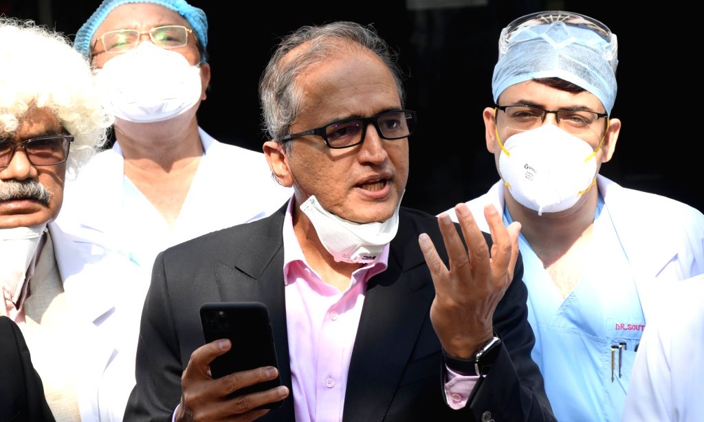 Dr. Devi Shetty interacts with the media after visiting BCCI President ...