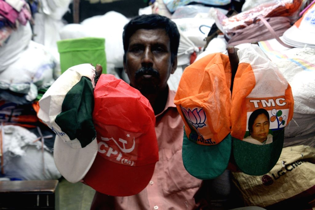2019 Lok Sabha elections - campaign material on sale