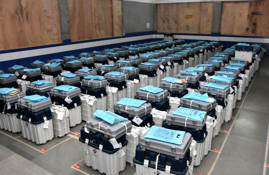 Free Photo :Electoral officers opening strong room for the counting, in ...
