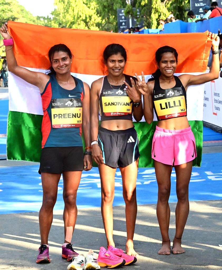 Elite Indian woman category winner Sanjivani , first runner up Lilli ...