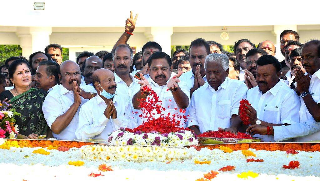 Leader of Opposition Edappadi K. Palaniswami pays tribute to former ...