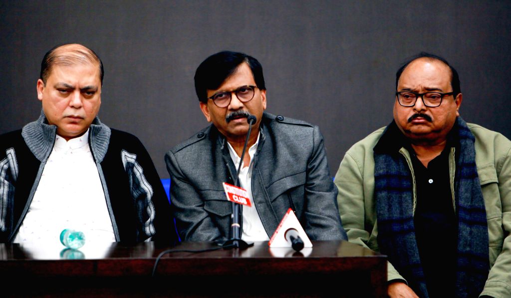 Leaders of all INDIA parties in the Rajya Sabha address a press conference