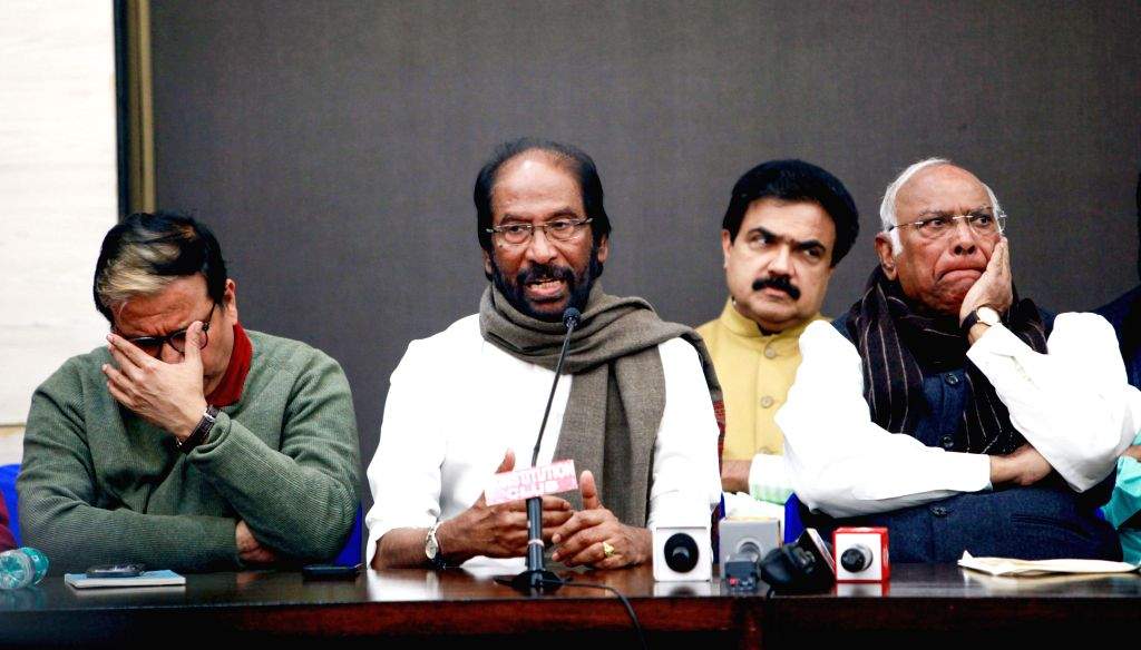 Leaders of all INDIA parties in the Rajya Sabha address a press conference