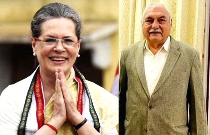 Ex Haryana CM Bhupinder Hooda meets Sonia Gandhi