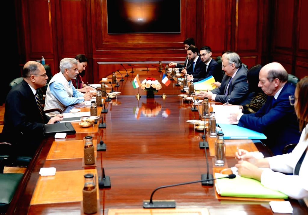 External Affairs Minister S. Jaishankar in a meeting with a delegation ...