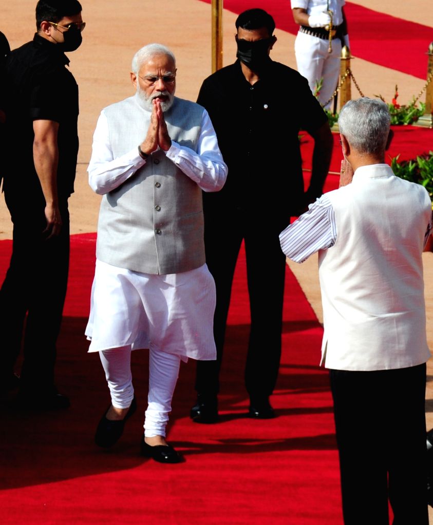 External Affairs Minister S. Jaishankar welcomes PM Modi