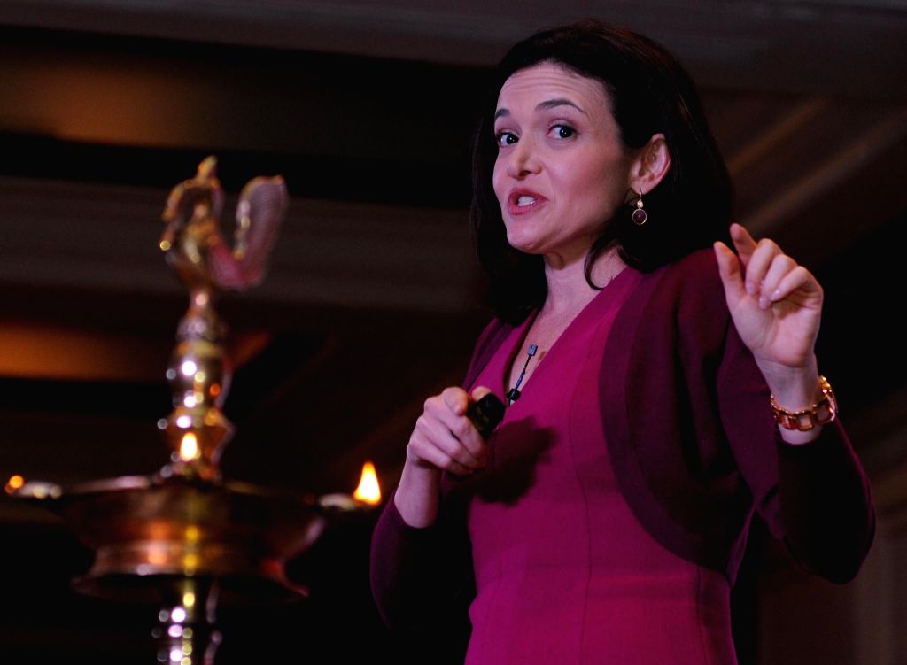 Facebook COO Sheryl Sandberg during a programme