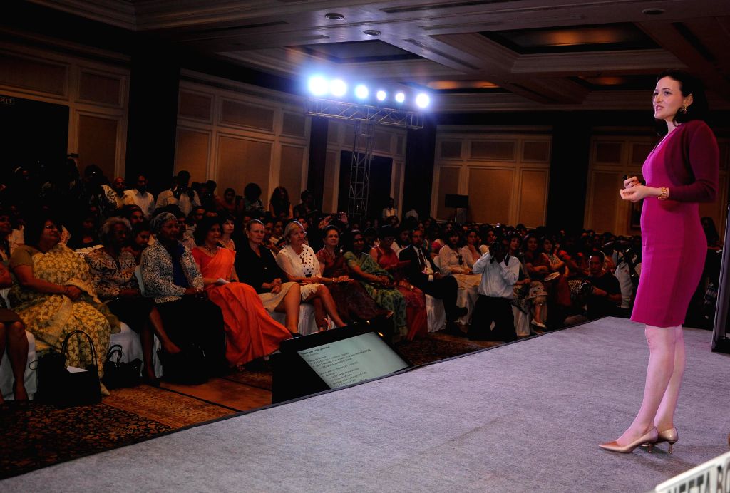 Facebook COO Sheryl Sandberg during a programme