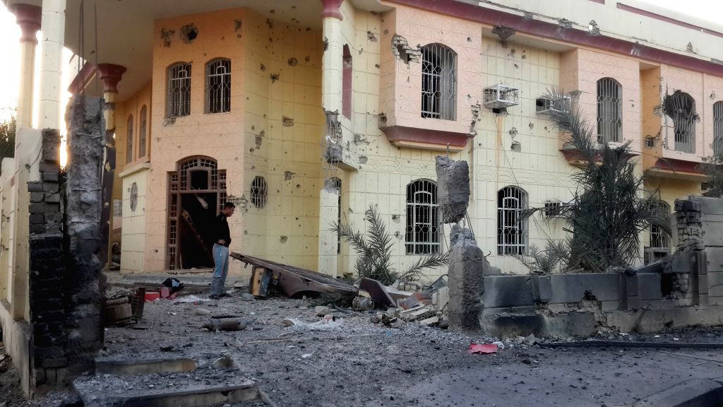 IRAQ-FALLUJAH-BOMBARDMENT