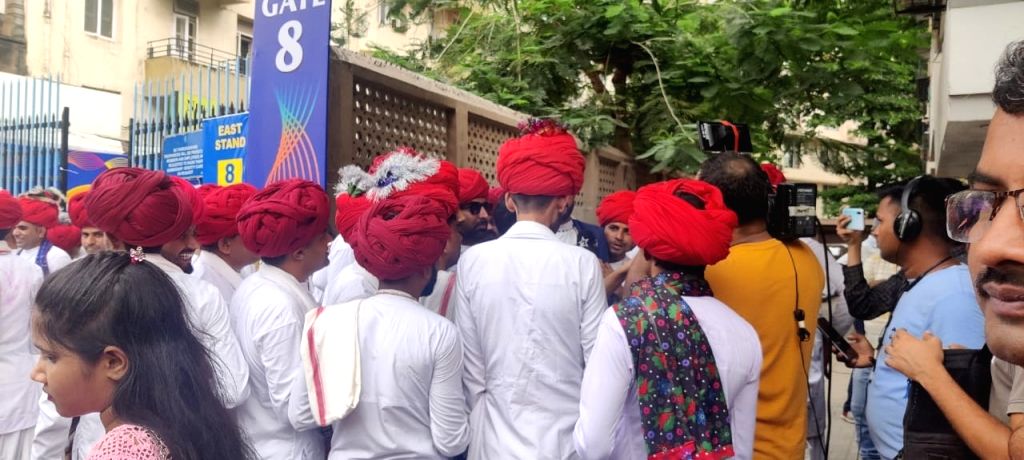 Free Photo : Fans of Rajasthan Royals dressed in traditional attire ...