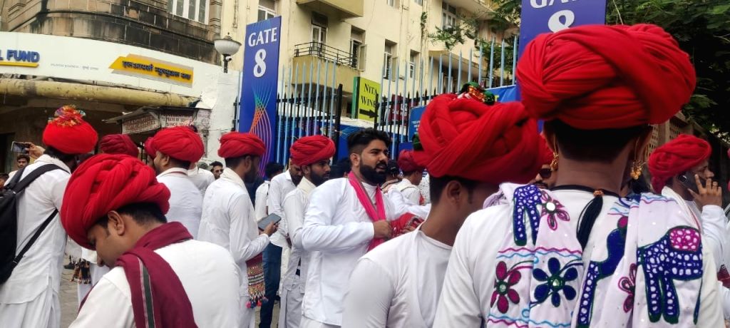 Free Photo : Fans of Rajasthan Royals dressed in traditional attire ...