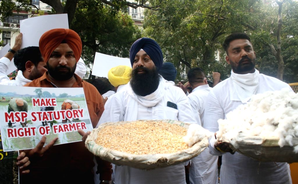 Farmers protest against Farm Laws 2020. demand legal backing to MSP