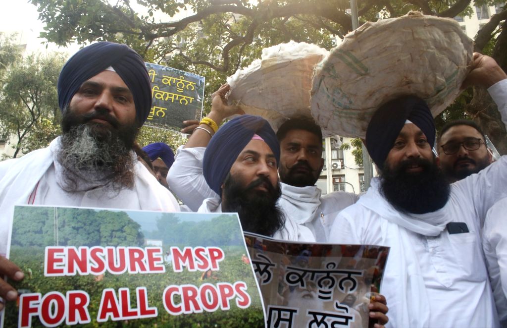 Farmers protest against Farm Laws 2020. demand legal backing to MSP