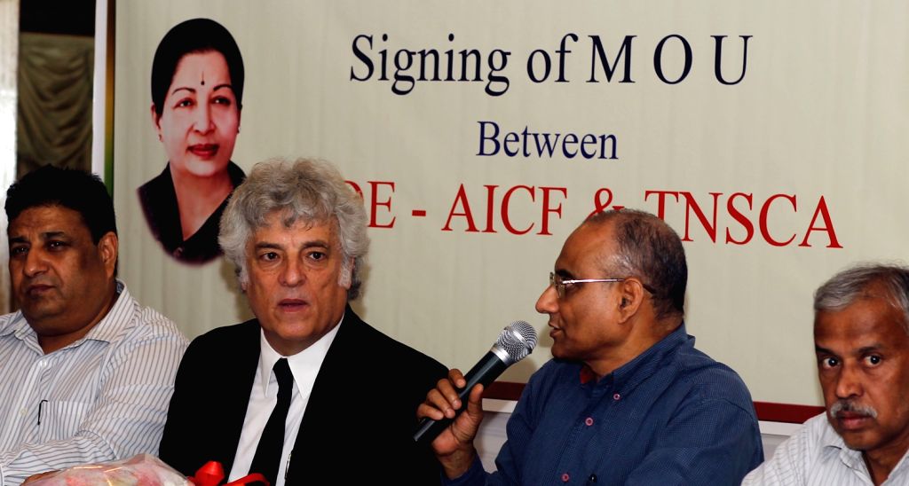 The signing the MoU with All India Chess Federation in Chennai