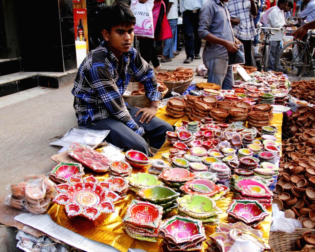 Festive shopping on its peak at Fancy Bazaar ahead of Diwali