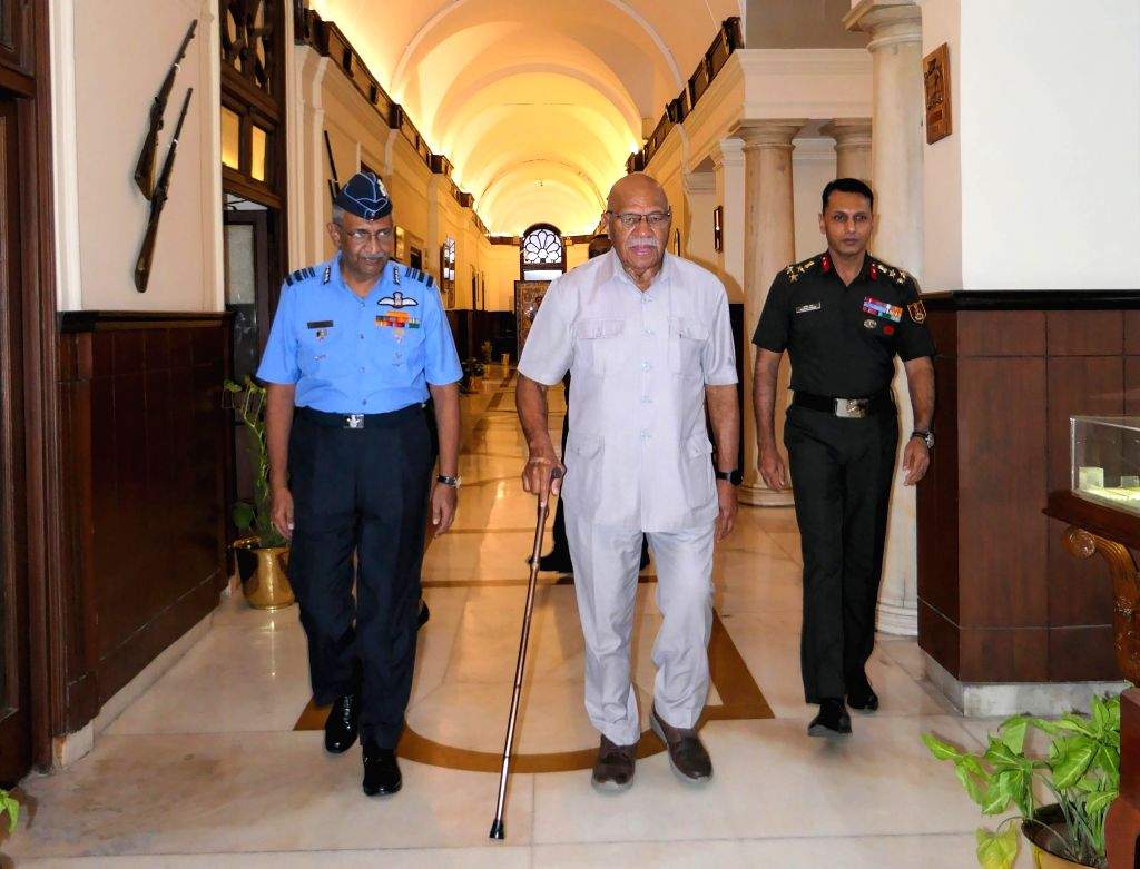 Fiji PM Sitiveni Rabuka Visits National Defence College