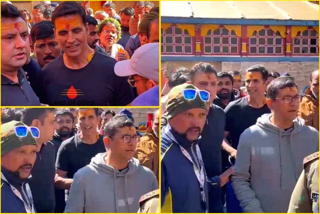 Free Photo :Film actor Akshay Kumar visited Badrinath Dham