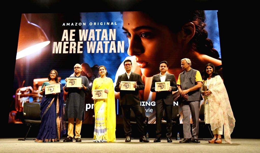 Filmmaker and actors during a panel discussion at 54th International ...