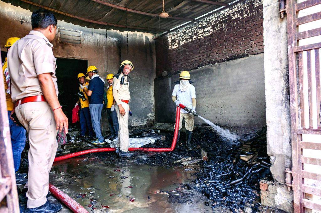 Fire at illegal firecracker factory