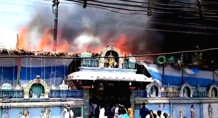 Fire breaks out during Ram Navami celebrations in Andhra temple