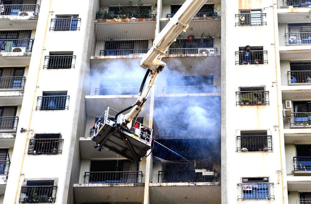 Fire breaks out in high-rise building in Mumbai’s Malad