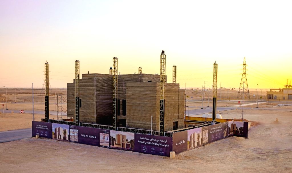 Free Photo : First 9-meter-high 3D printed villa built in Saudi Arabia