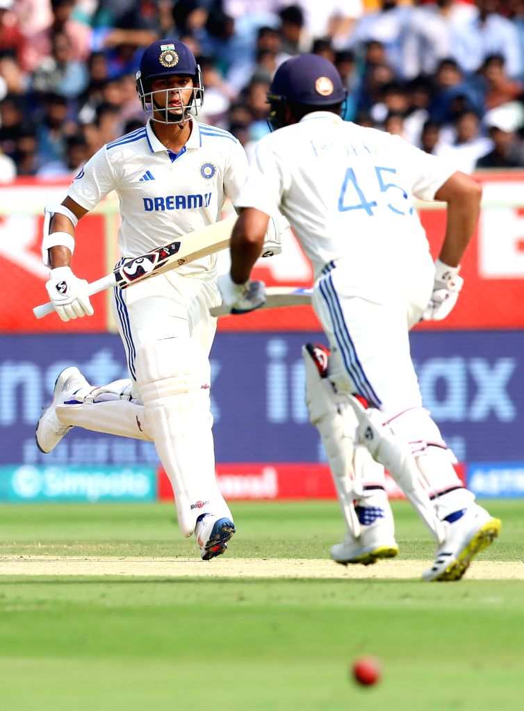 First day of the second Test cricket match between India and England