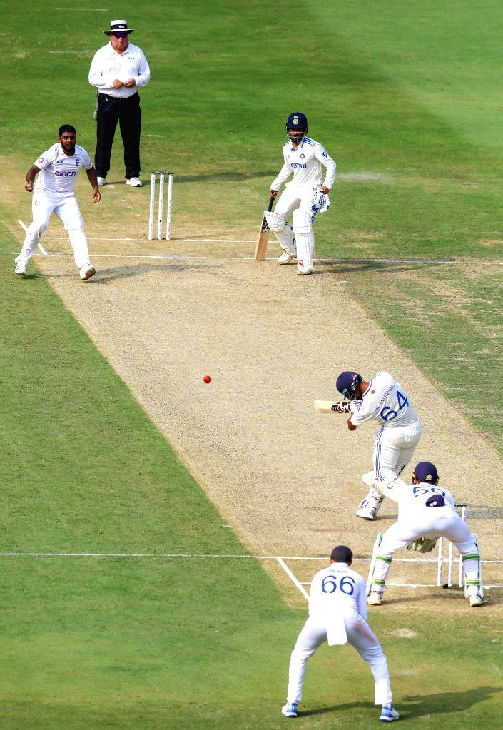 First day of the second Test cricket match between India and England