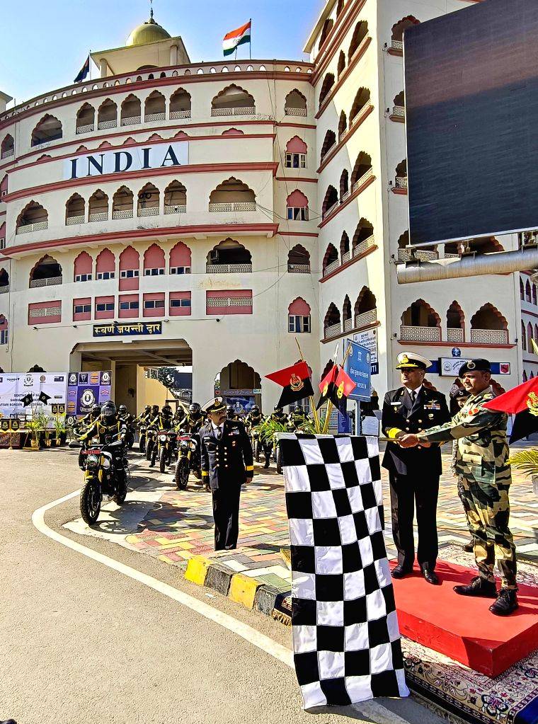 Flag-off ceremony of the 'Sentinels of the Sea' motorcycle expedition