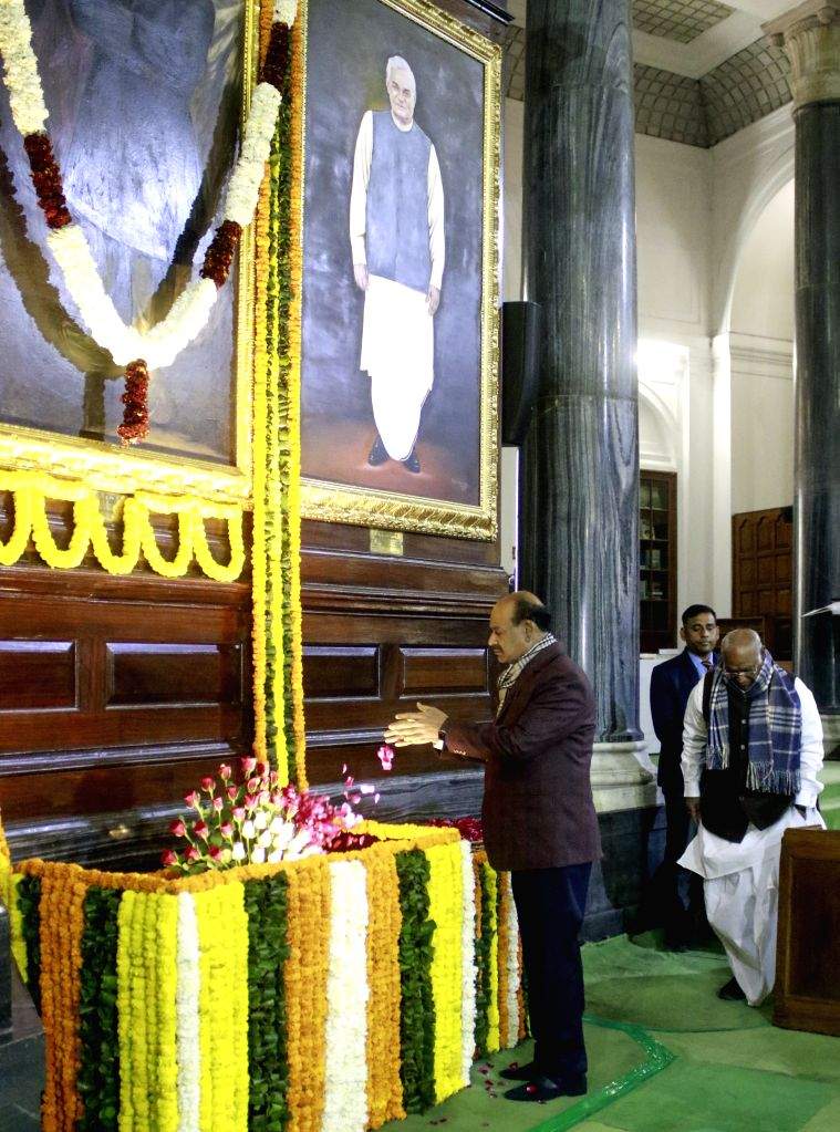 Floral tributes to Indian revolutionary and politician Lala Lajpat Rai