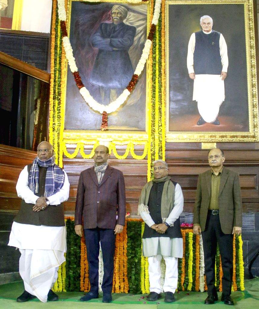 Floral tributes to Indian revolutionary and politician Lala Lajpat Rai