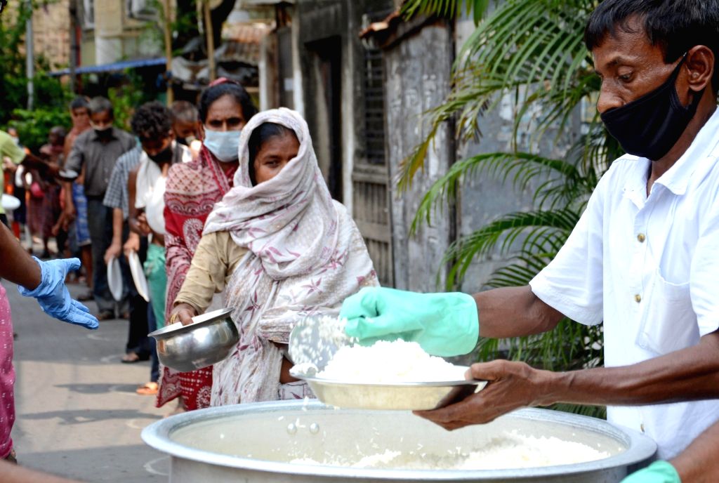 Food distributed among the poor during lockdown