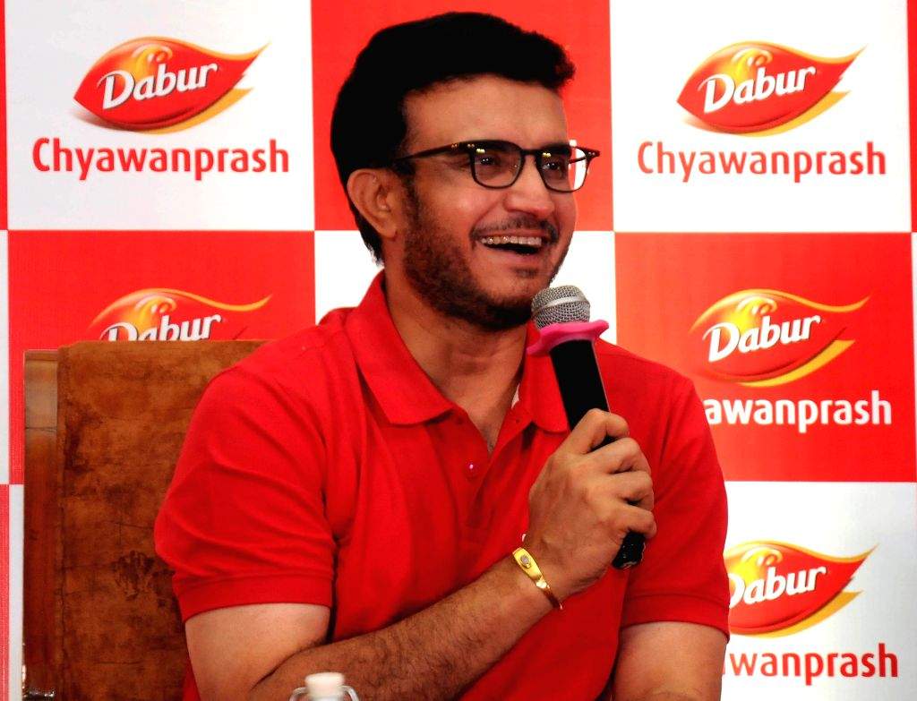 Former BCCI President Sourav Ganguly speaks during a promotional event