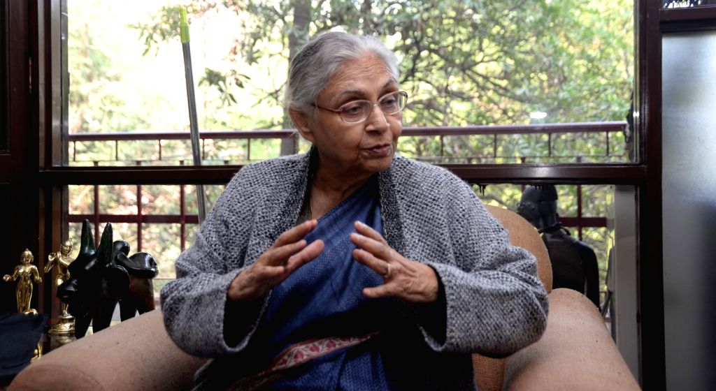 Sheila Dixit during an interview with IANS