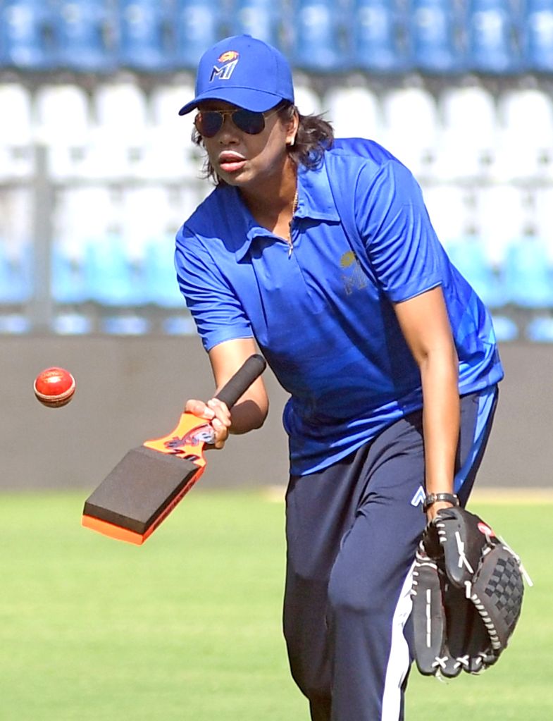 Mumbai : Former Indian cricketer Jhulan Goswami during a training ...