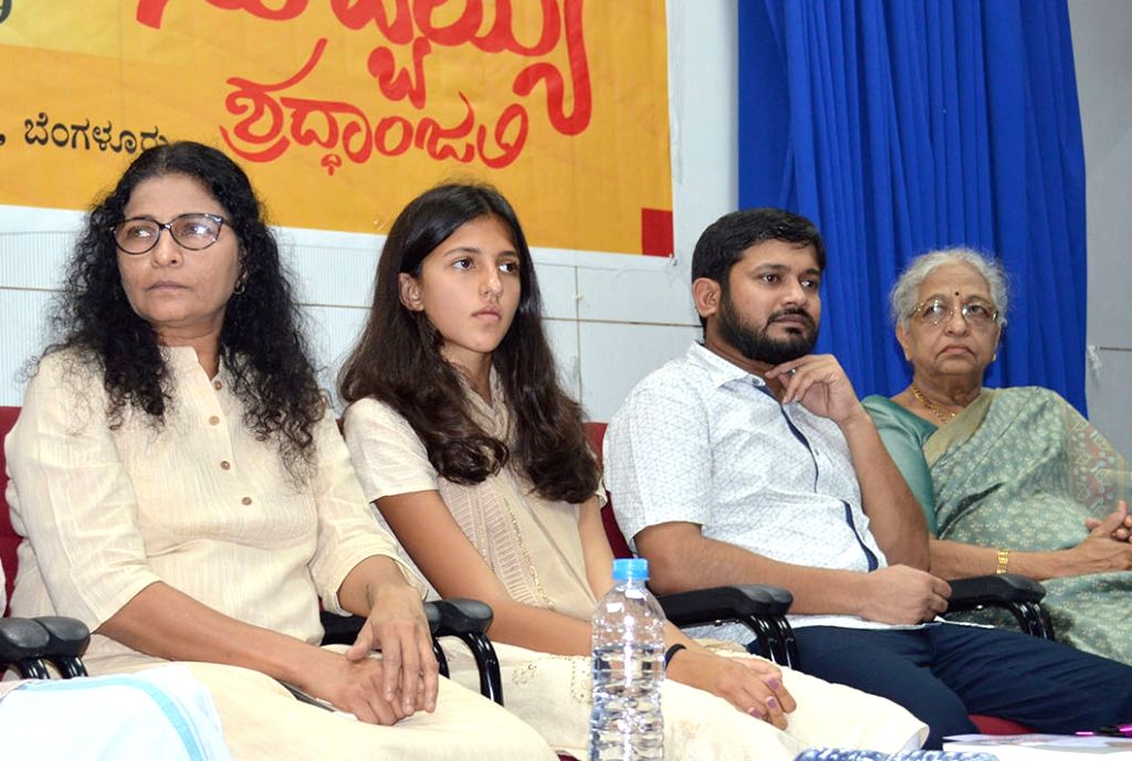 Kanhaiya Kumar at programme organised to remember Gauri Lankesh