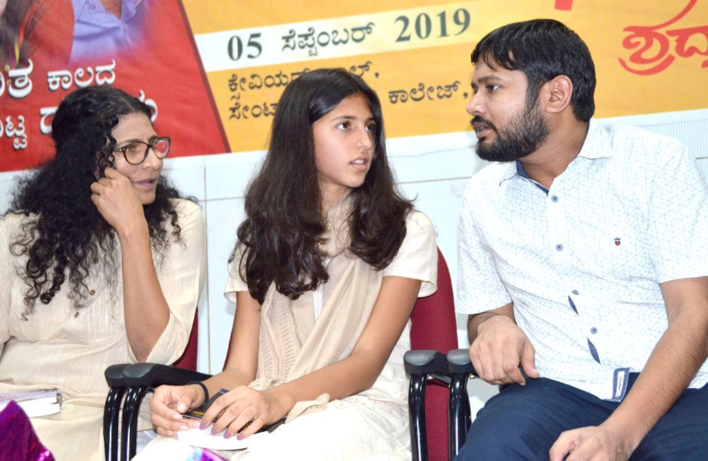 Kanhaiya Kumar at programme organised to remember Gauri Lankesh