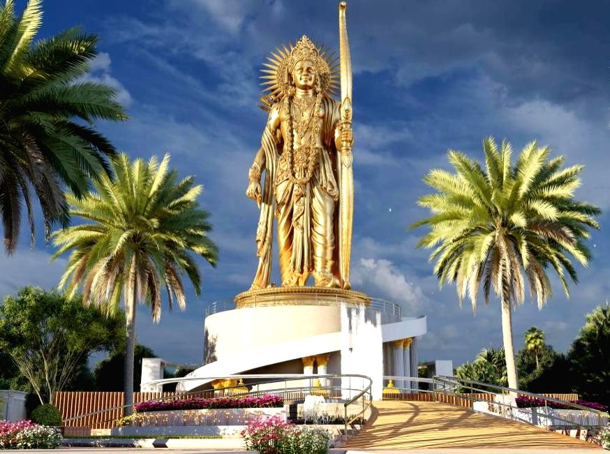 Foundation stone laid for 108-feet statue of Lord Rama in Andhra