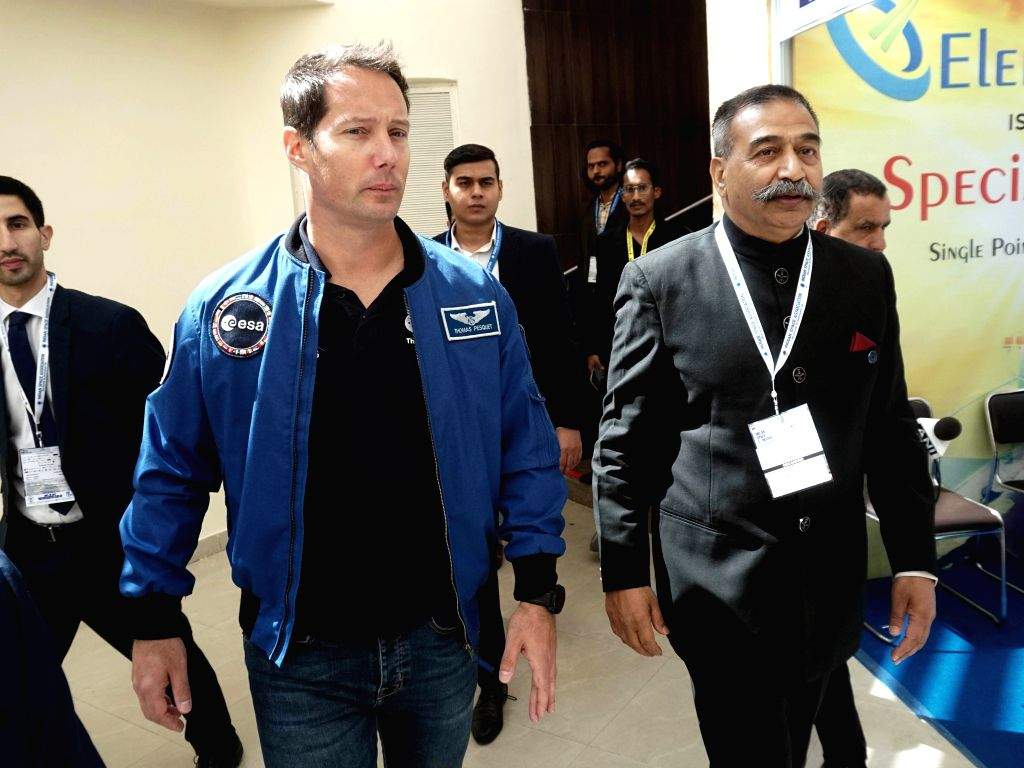 French aerospace engineer pilot Thomas Gautier Pesquet with Lieutenant ...