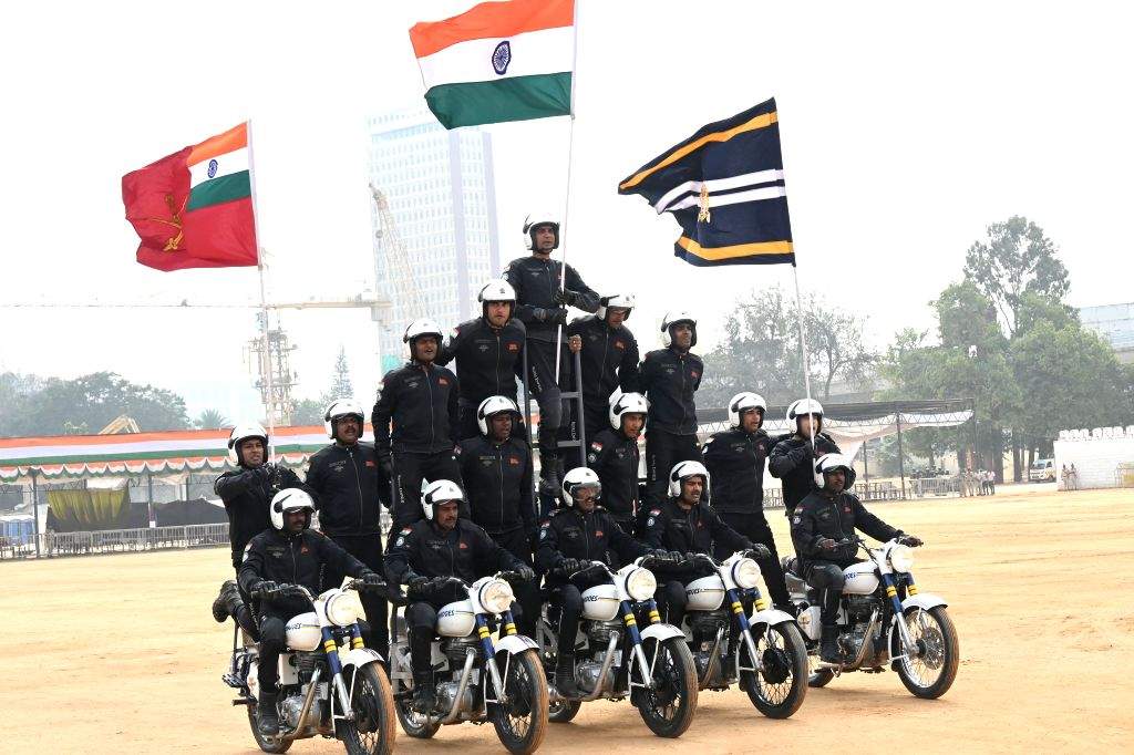 Full dress rehearsal for the Republic Day Parade 2024 at Manekshaw ...