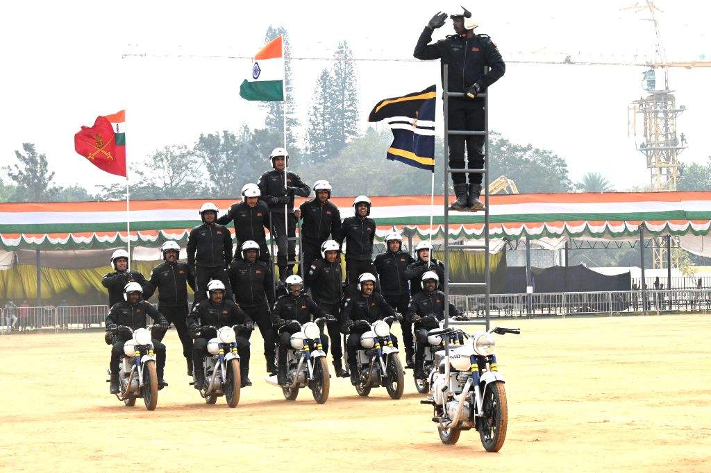 Full dress rehearsal for the Republic Day Parade 2024 at Manekshaw ...